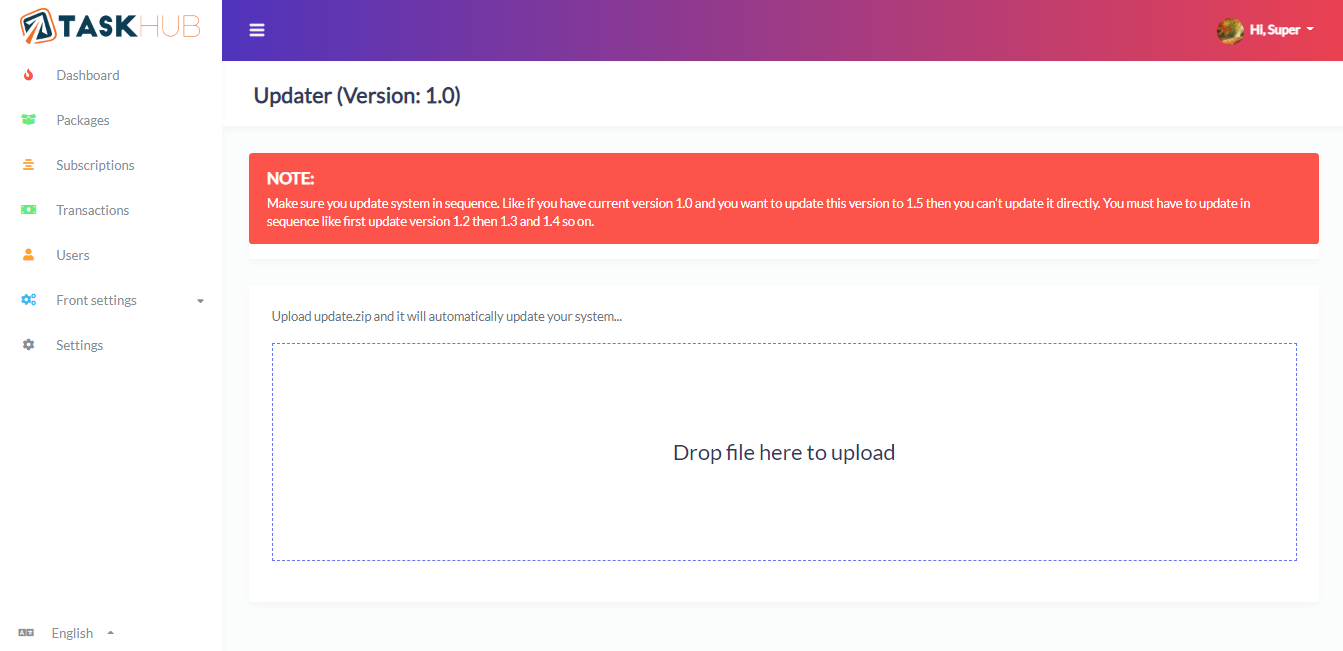 Taskhub SaaS - Project Management Tool, Finance & CRM Tool by infinitietech